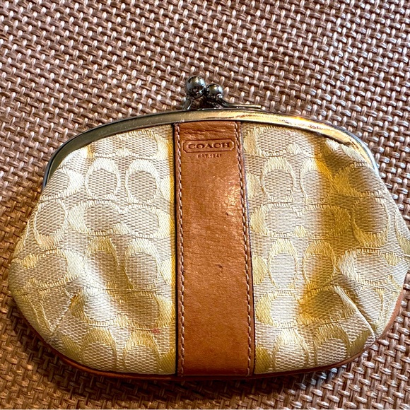 Coach | Bags | Vintage Coach Purse Set Handbag Large Wallet And Coin ...